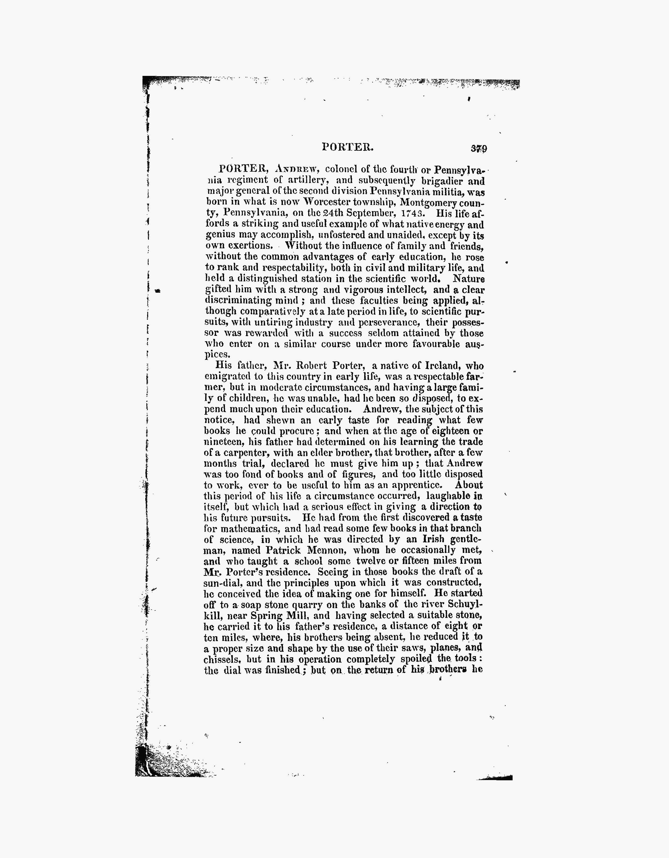 Robert Porter, Jr. (b. 1698 – d. 1770) – Metes & Bounds: